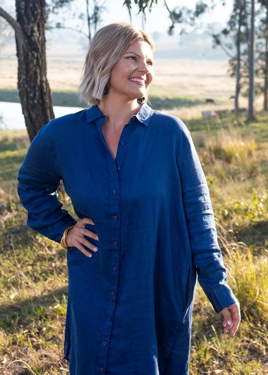 Outback Eclipse Everyday Organic Linen Dress | Outback Linen Co